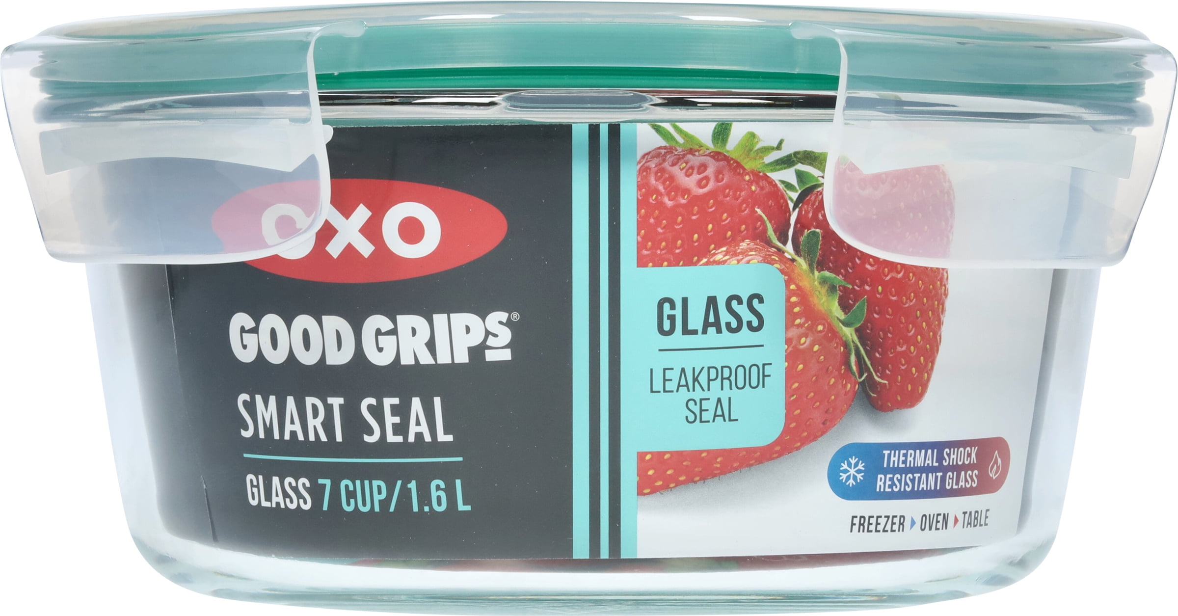 OXO Good Grips 7-Cup Smart Seal Round Glass Container - Walmart.com