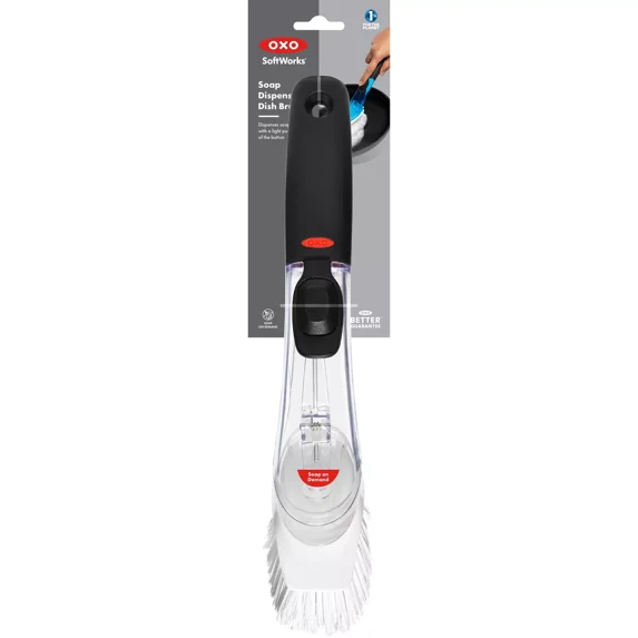 Oxo Softworks Soap Dispensing Dish Cleaning Brush - Walmart.com