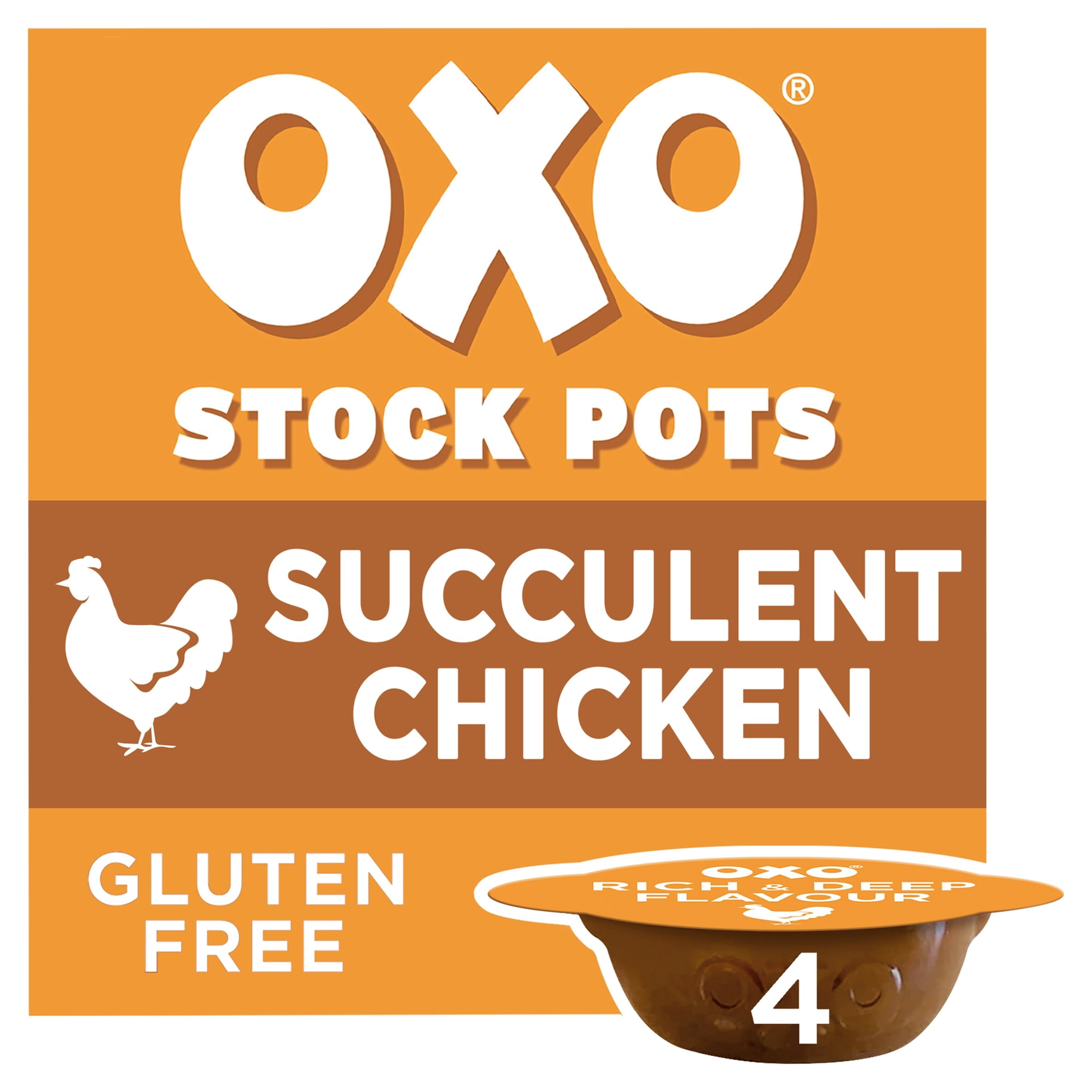 Oxo Stock Pots Succulent Chicken with Bay & Parsley 4 x 20g (80g ...