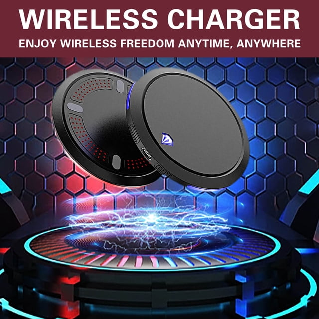 Oxodoi 15W Fast Wireless Charger,Desktop Charging Disc with Exquisite ...