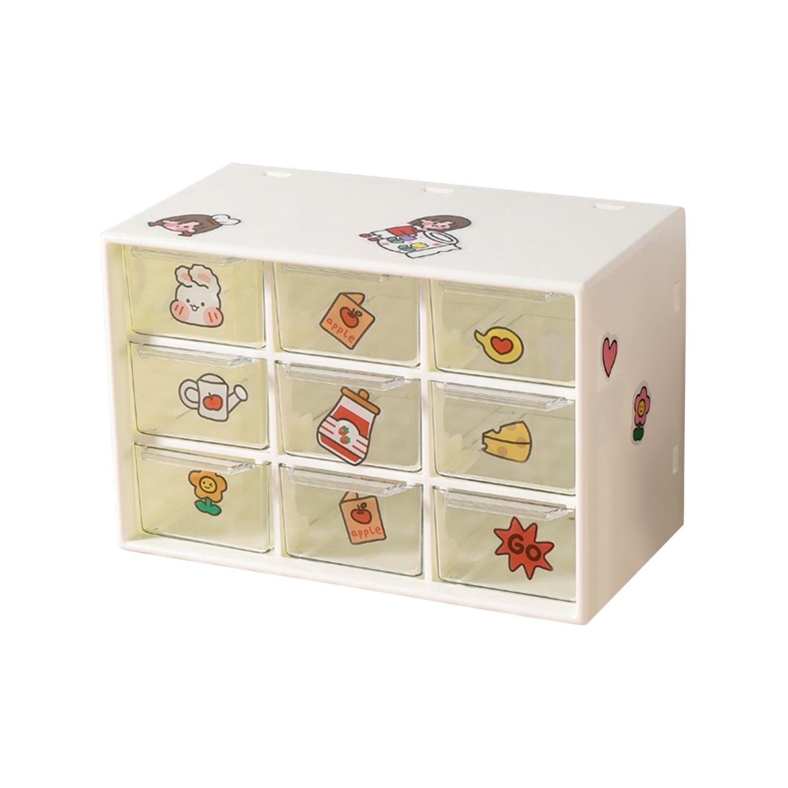Zonao Storage Box Gift Nine Proof Drawer Storage Box Stationery Jewelry ...