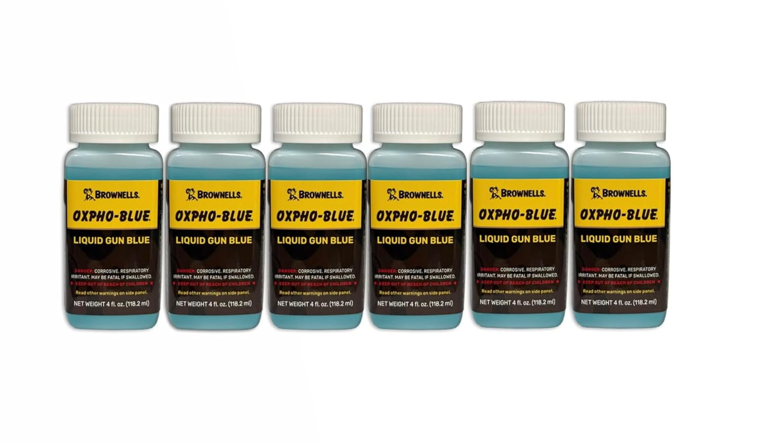 Oxpho-Blue Liquid Gun Blue, 6 Pack Cold Bluing Solution, Gunsmithing ...