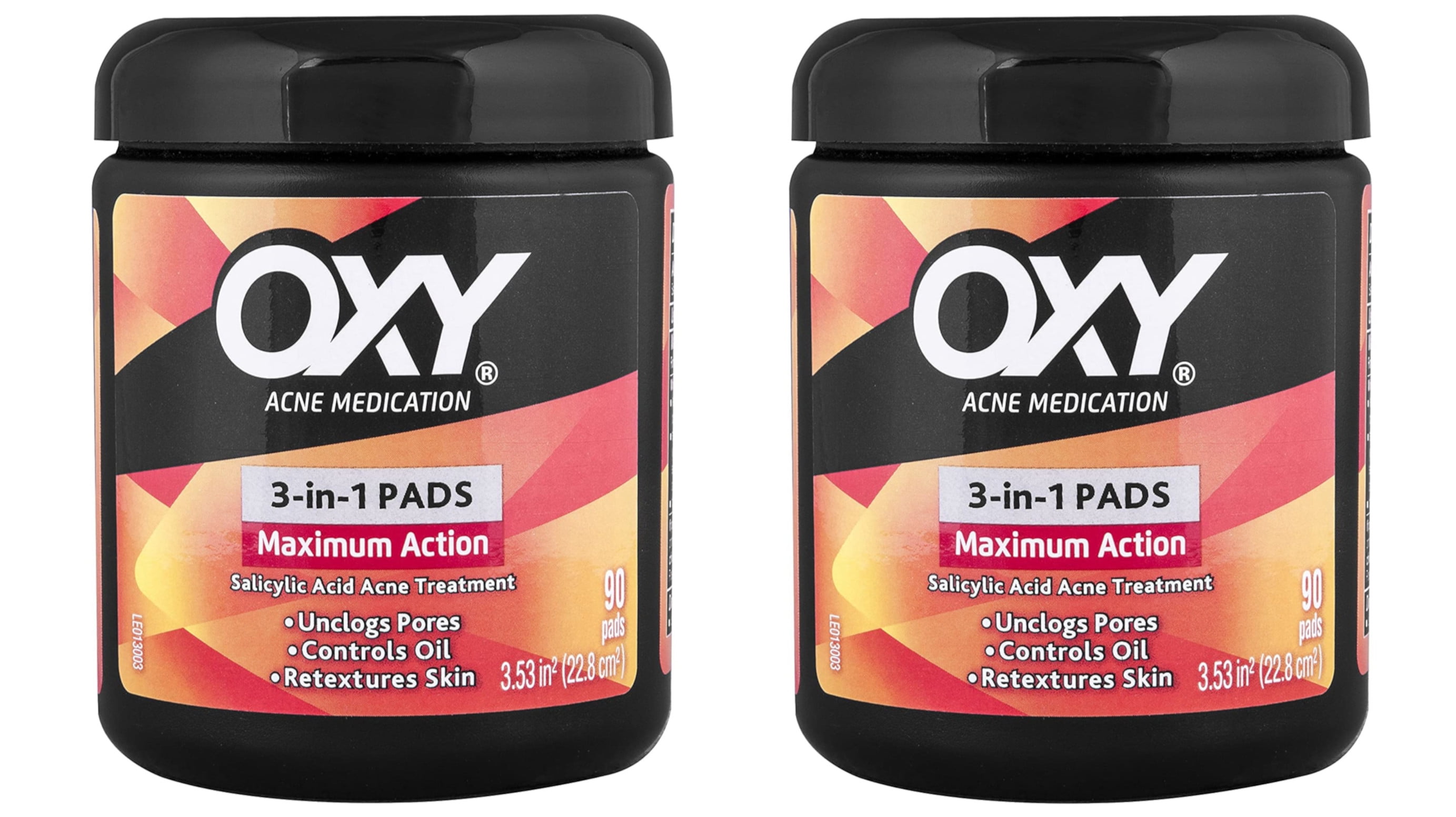 Oxy 3in1 Acne Medication Pads 90 Pads (2 Packs) - Walmart.com