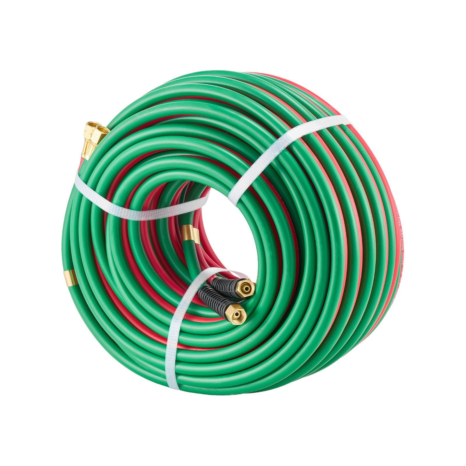 Oxy Acetylene Torch Hose,1/4" x 100FT Twin Welding Hose with 9/16"-18 B ...