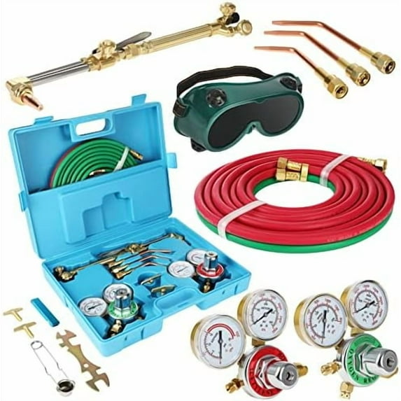 Oxy Acetylene Torch Kit, Oxygen Gas Welding, Cutting Brazing Kit ...