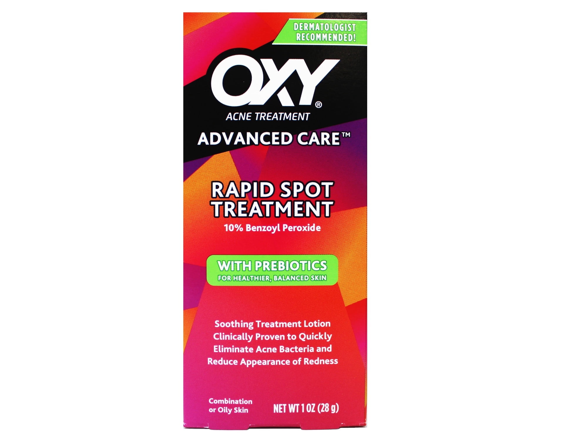 OXY Acne Treatment Rapid Spot, 10% Benzoyl Peroxide, Prebiotics ...