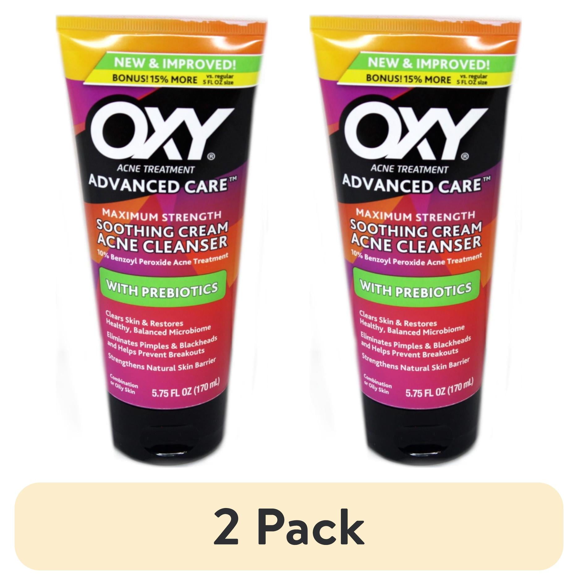 (2 pack) Oxy Acne Medication Face Wash - Maximum Action with Maximum ...