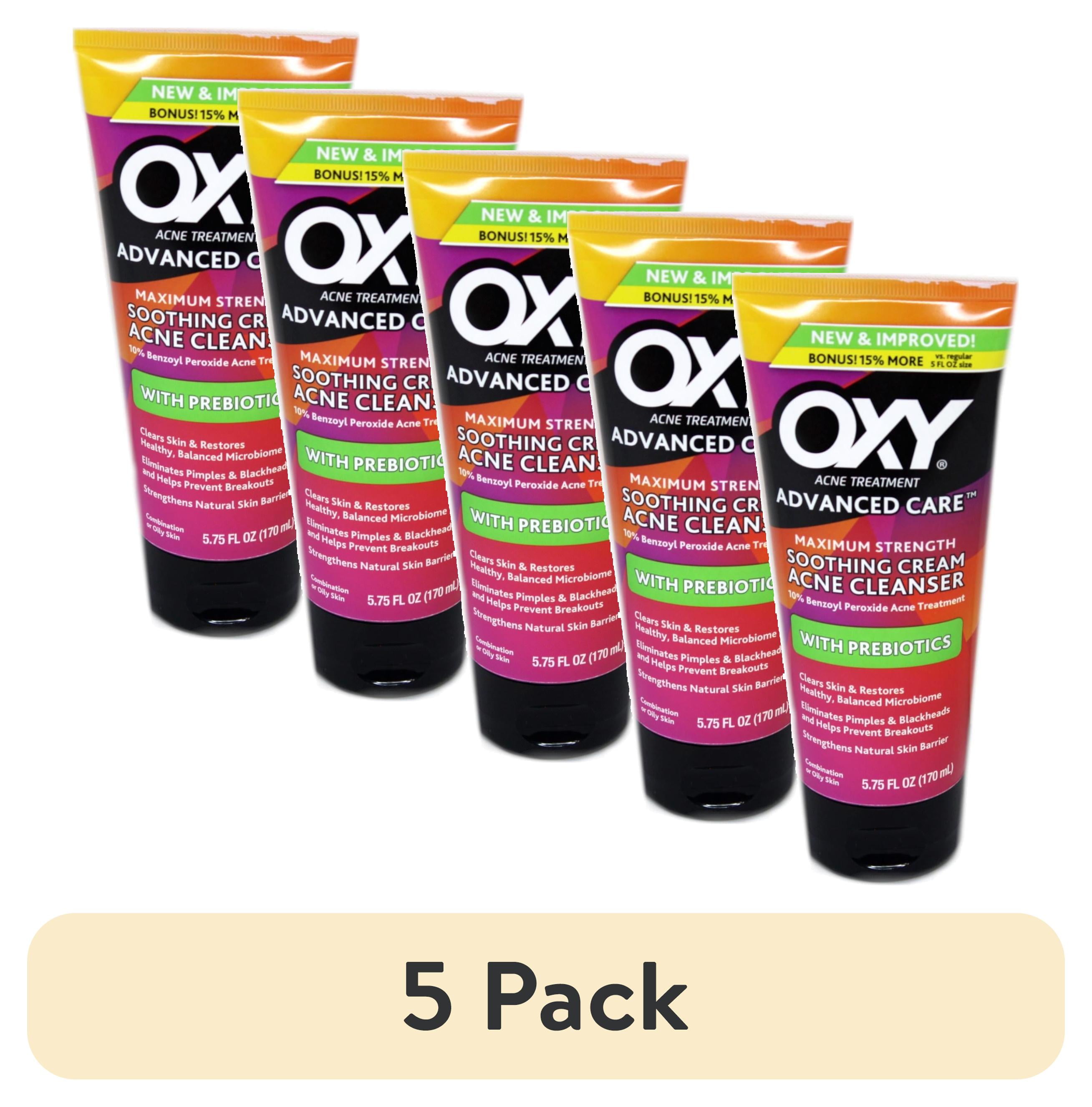 (5 pack) Oxy Acne Medication Face Wash - Maximum Action with Maximum ...