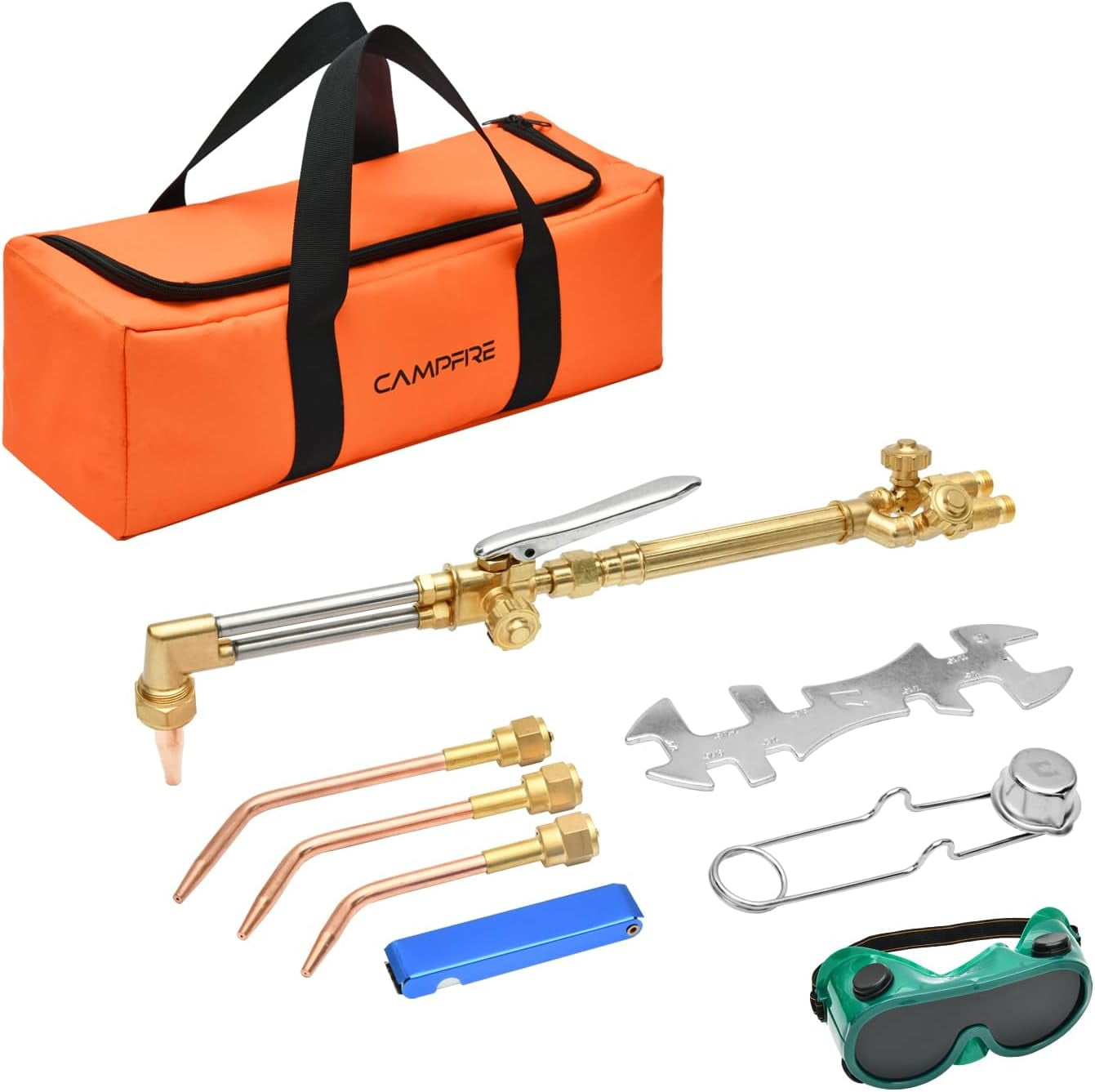 Oxygen Acetylene Torch Kit, 12 Pcs Welding Cutting Torch Kit with Check ...
