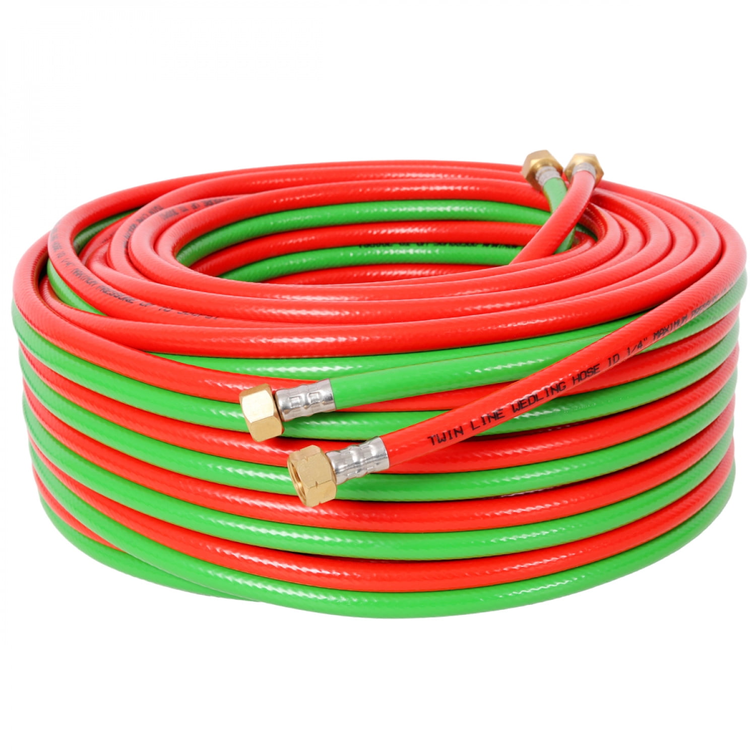 Oxygen Acetylene Twin Hose 1/4-Inch × 100 Feet 9/16"-18 B Copper ...