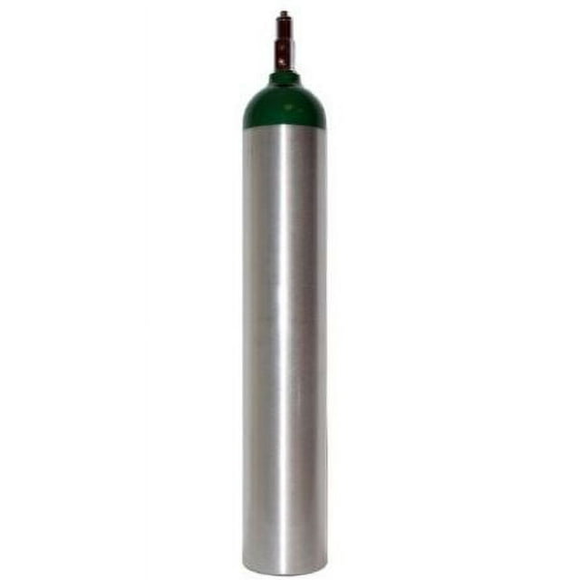 Medical Portable Oxygen Cylinder E Tank, Brushed Aluminum, 684L ...