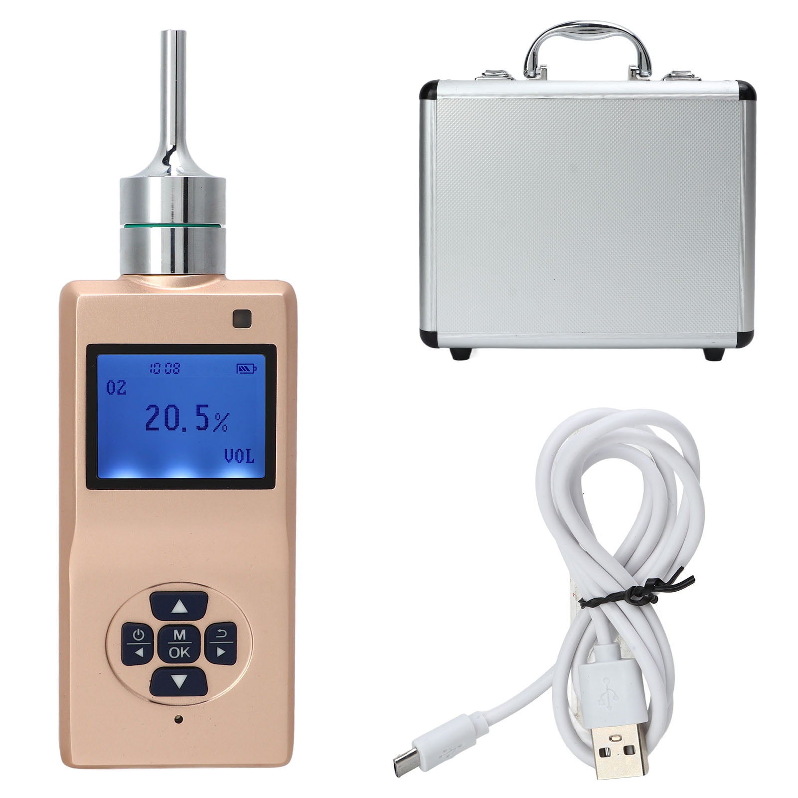 Njide Oxygen Detector Aluminium Alloy High Accuracy Portable Gas ...