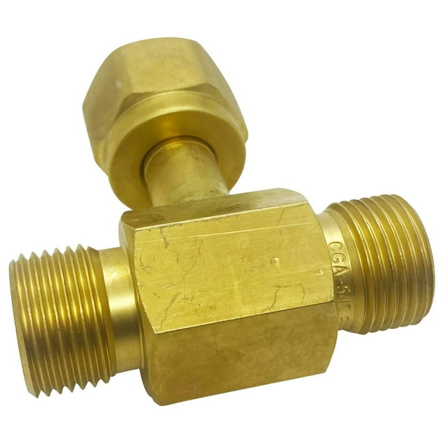 Oxygen Gas Y Adaptor, Connect 2 Regulators To 1 Bottle, Oxy Acetylene ...