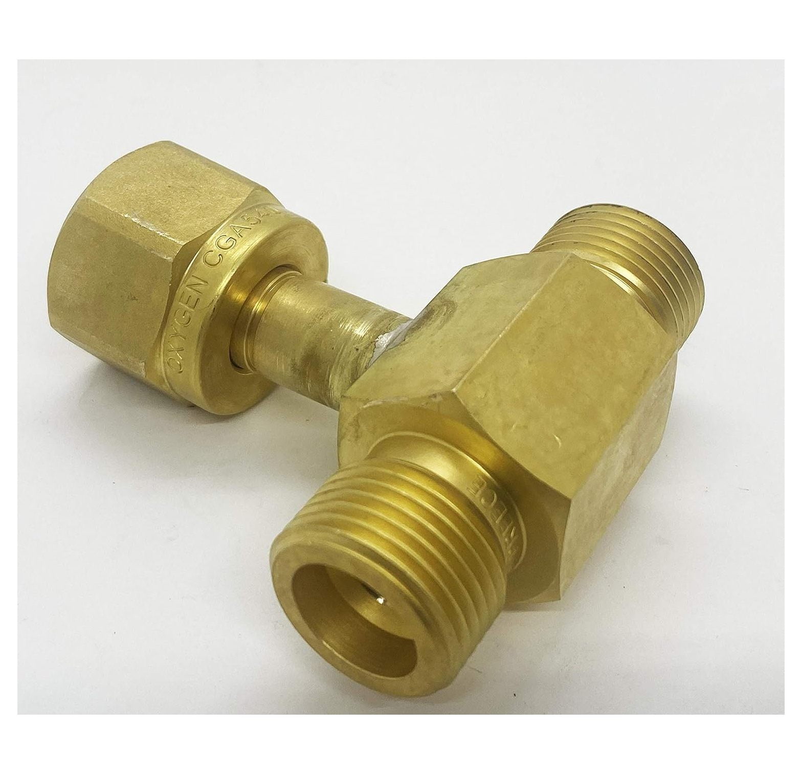 Oxygen Gas Y Adaptor, Connect 2 Regulators To 1 Bottle, Oxy Acetylene ...