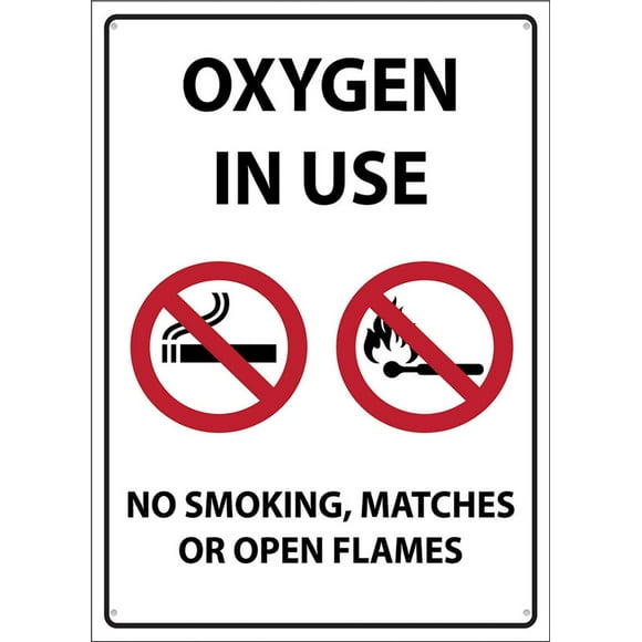 Oxygen Use Sign