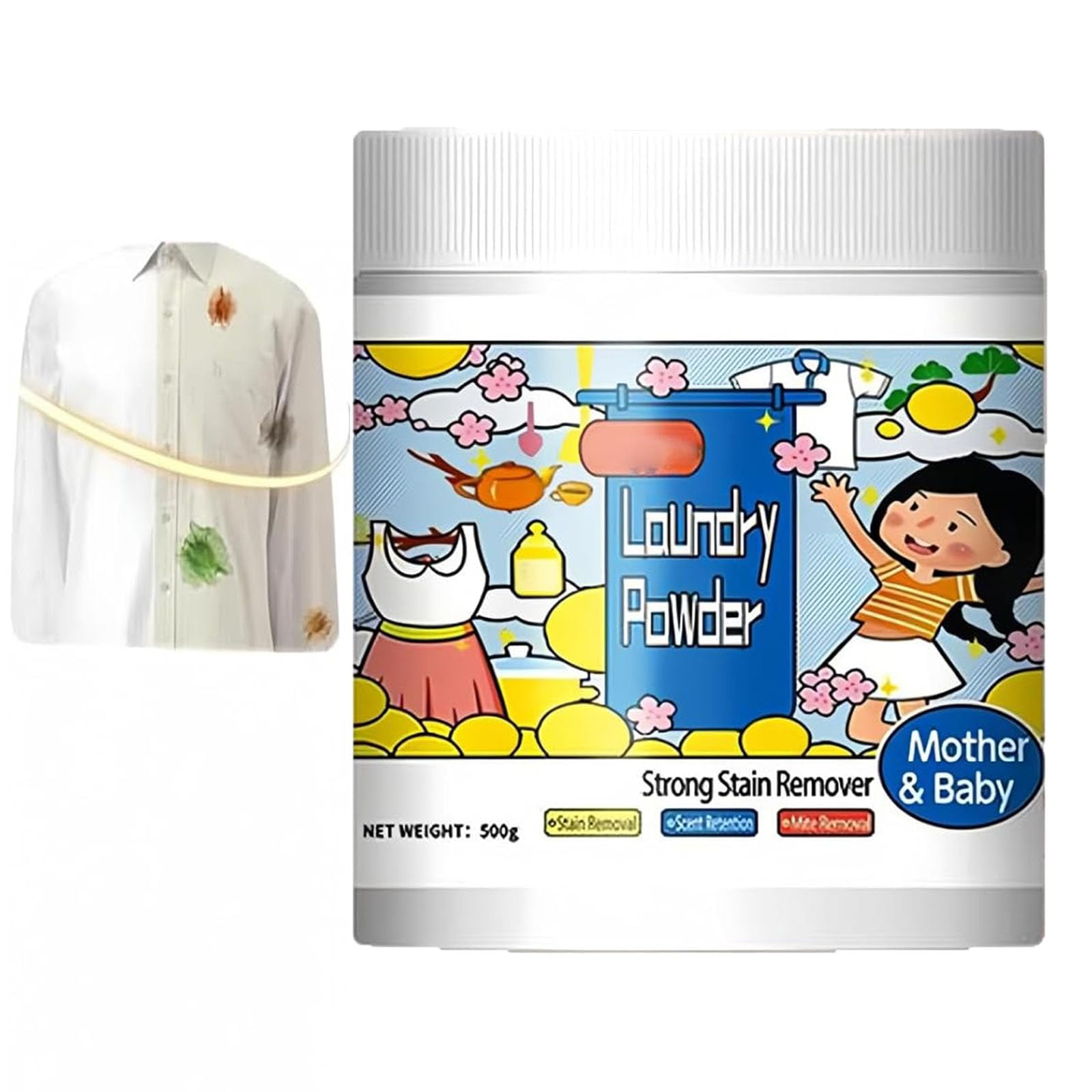 Oxygen Laundry Powder Concentrated Strong Stain Remover Powder Lifts ...