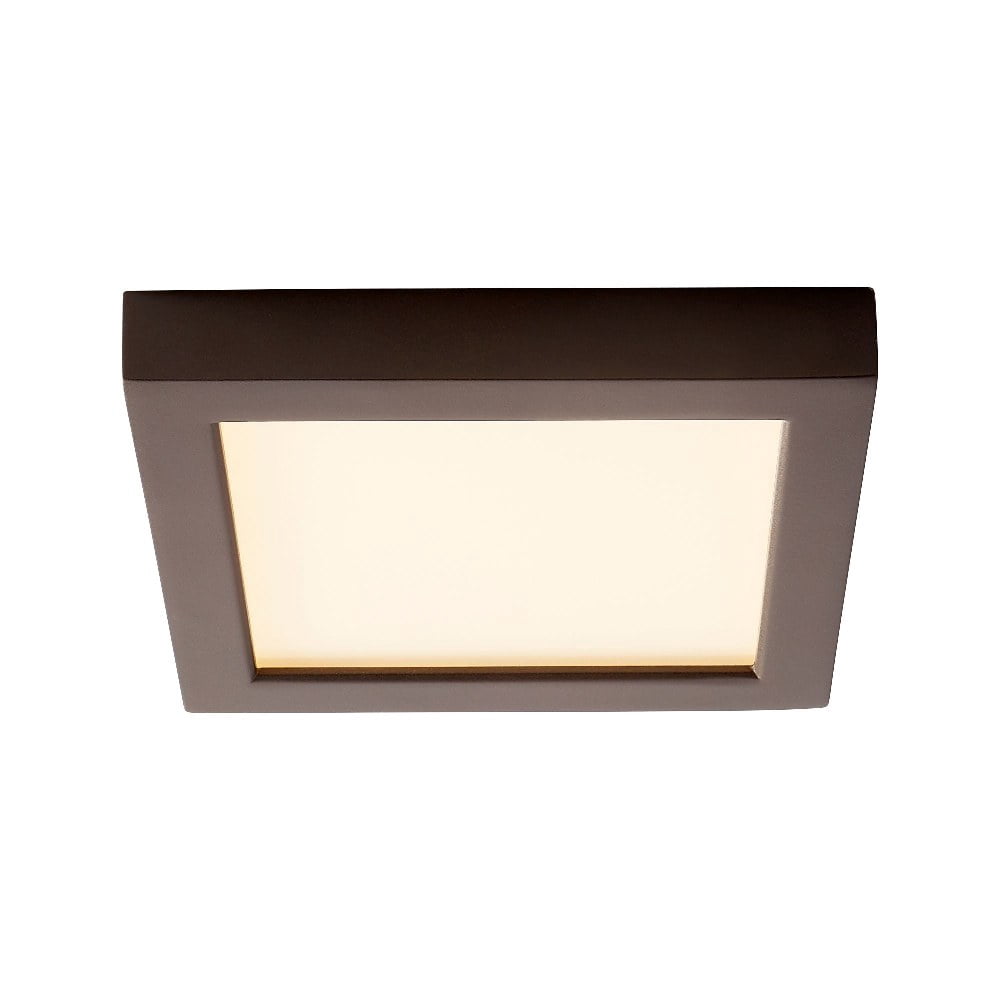 7 Inch 13.5W 1 Led Square Flush Mount-Oiled Bronze Finish Oxygen ...