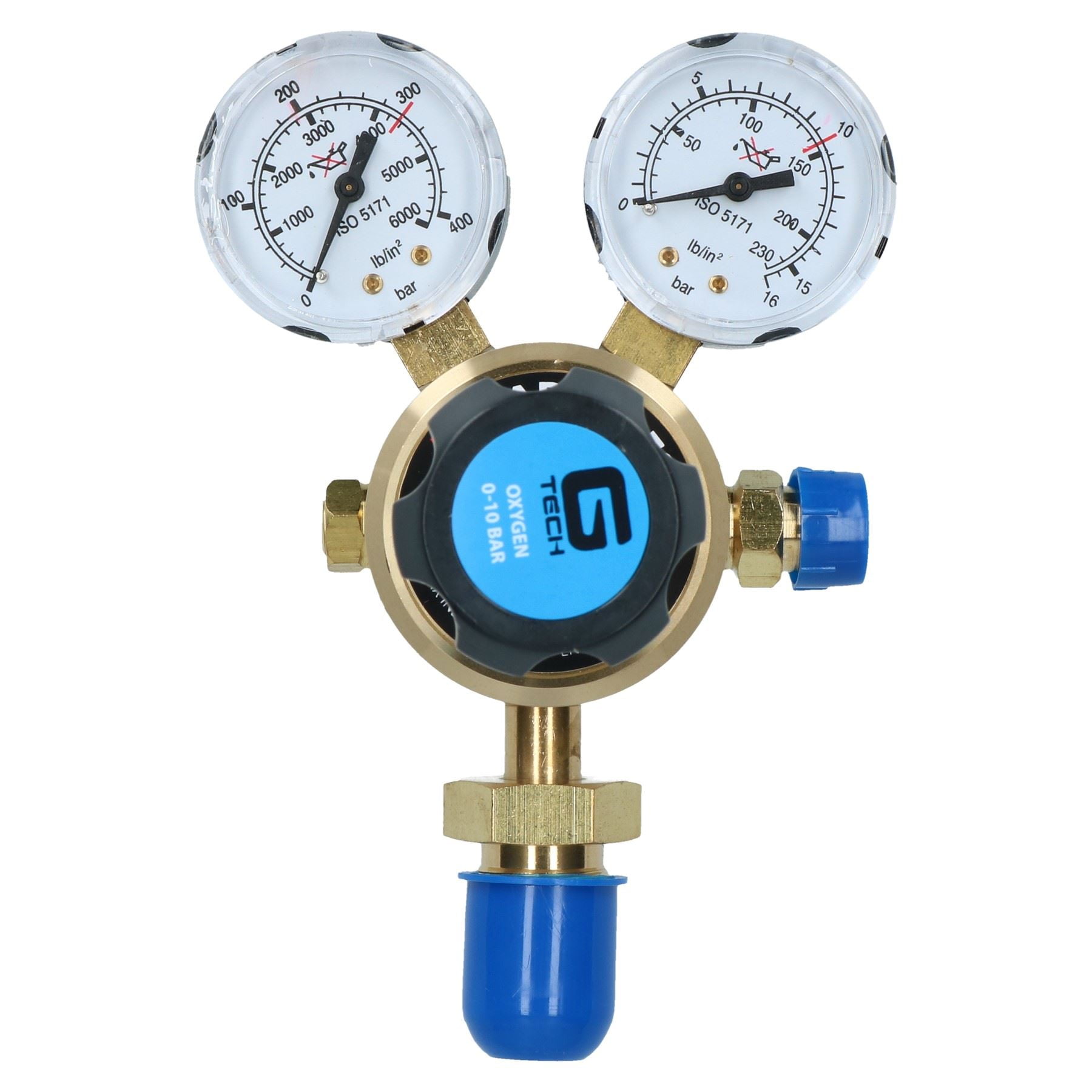 Oxygen O2 Regulator Single Stage 2 Gauge Gas Bottle 300 Bar Welding ...