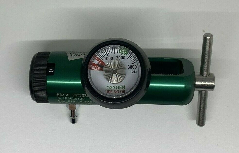 Oxygen Regulator, 0-4 LPM, 870 CGA, Mini - Walmart.com