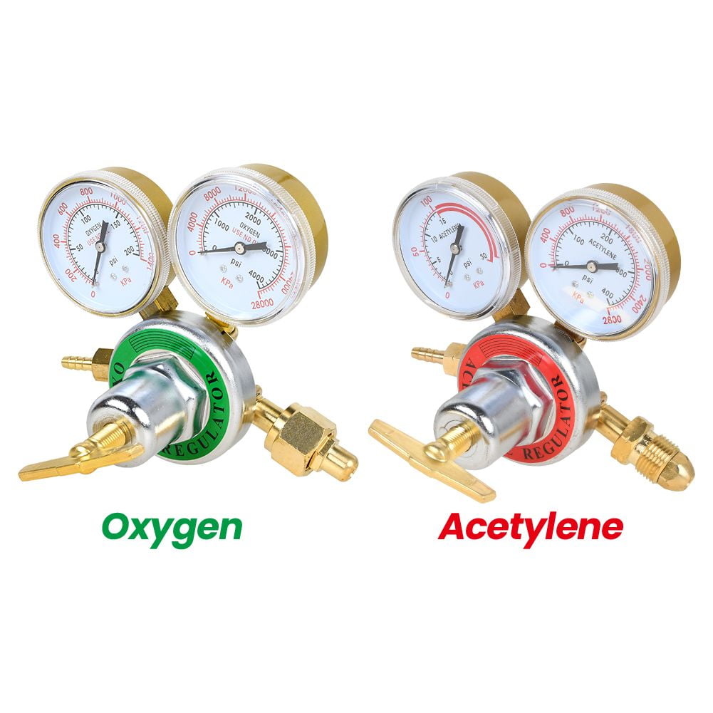 Oxygen Regulator & Acetylene Regulator Gas Regulator Welding Cutting ...