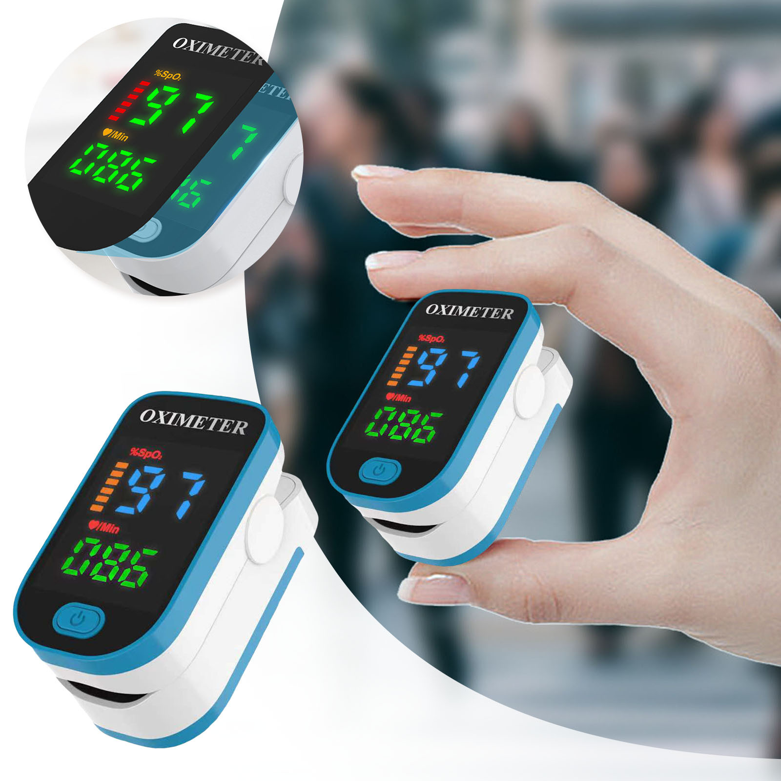 Oxygen Saturation Precise Finger Device For Measuring & Pi Portable ...