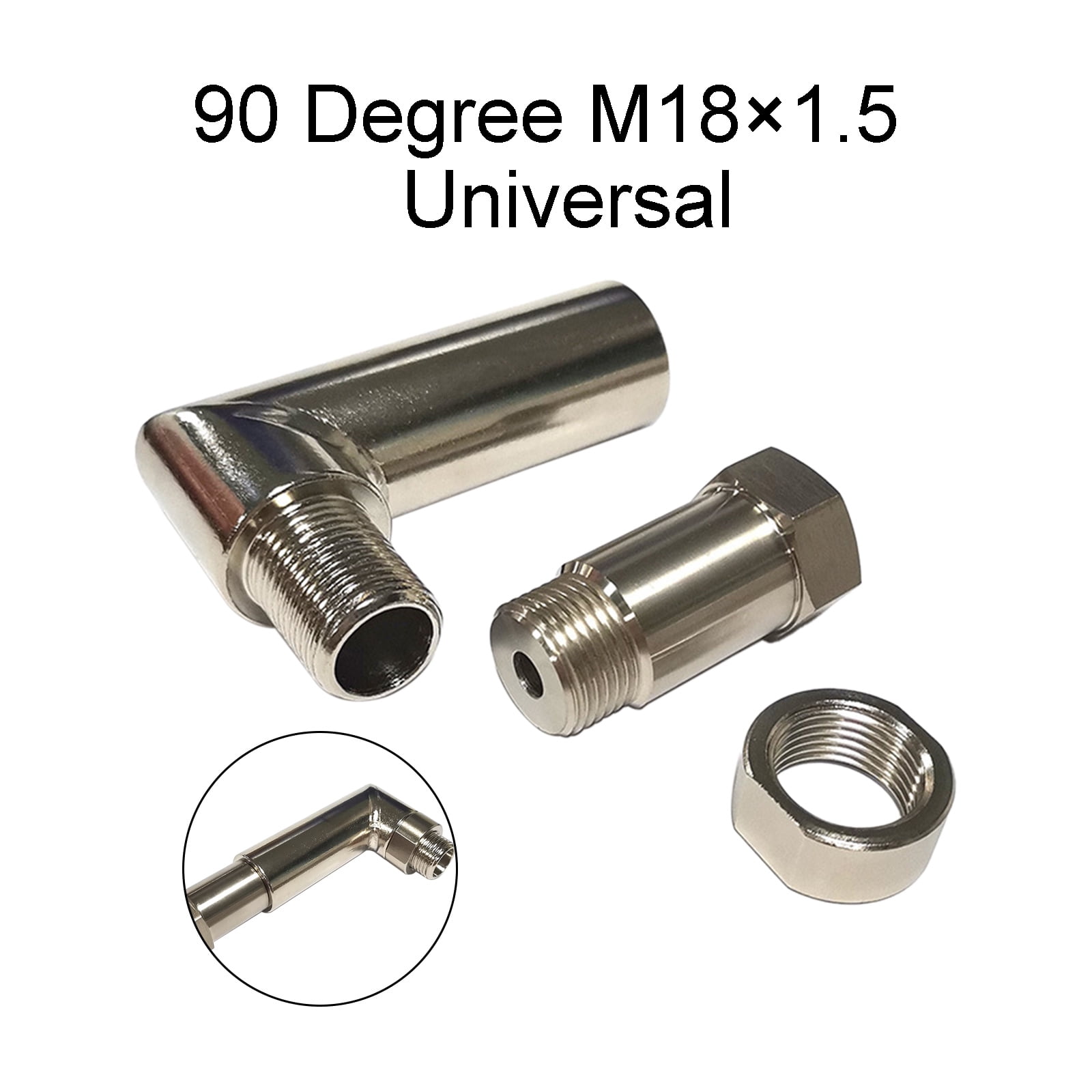 Oxygen Spacer Sensor Angled Extender 90 Degree Bung Extension M18 X 1.5 ...