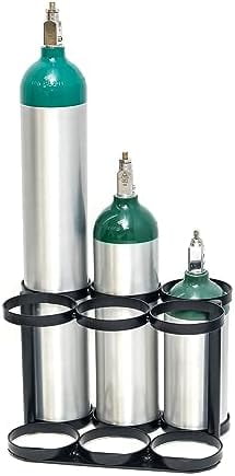 Oxygen Tank Holder – Holds (6) E, D or M9/C Size Tanks - Heavy-Duty ...