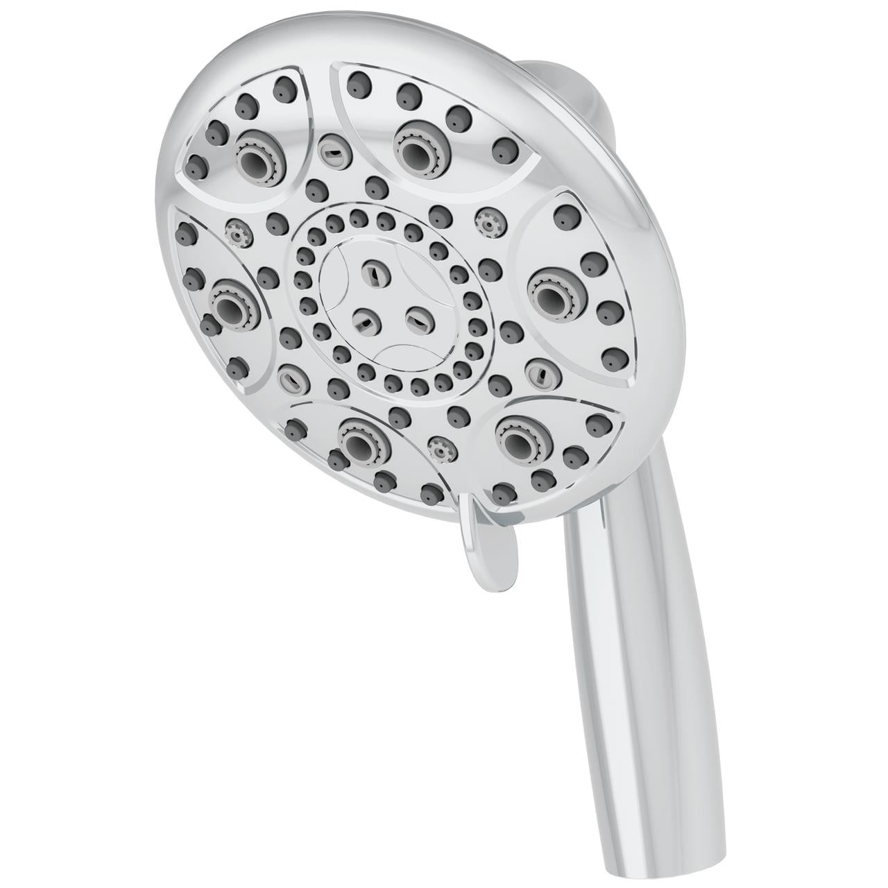 Oxygenics Rush 8-Setting Chrome Handheld Shower Head with 72 Inch Hose ...