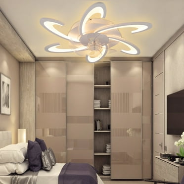 Dextrus 60 inch Modern Ceiling Fan with Light and Remote, DC Fanlight ...