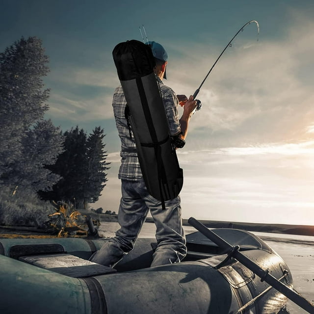 Oyajia Waterproof Fishing Rod Bag, Large Capacity, Adjustable Strap, Gear Organizer - Walmart.com
