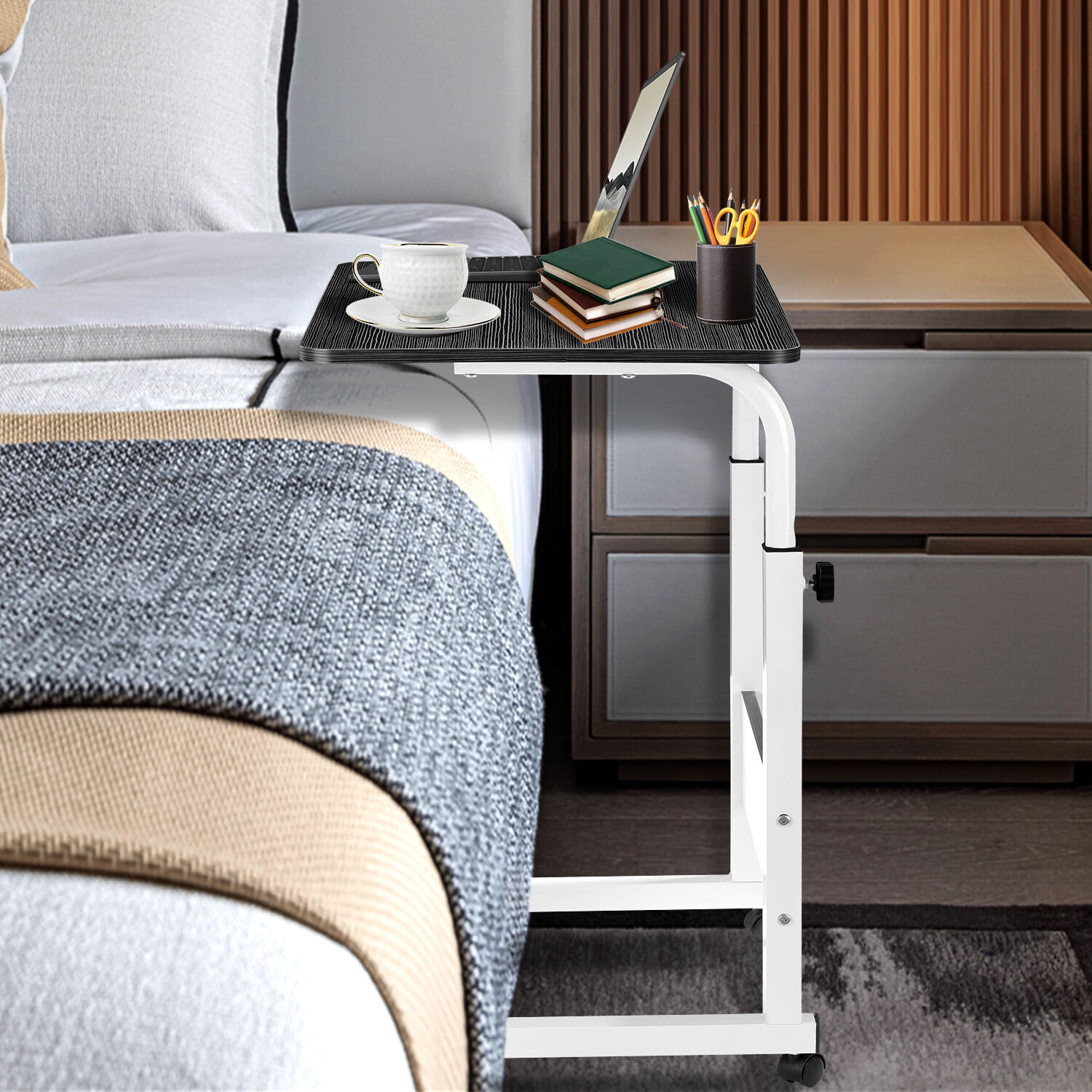 Oyajia Portable Laptop Table, Adjustable Height, Stand-Up Work Station ...