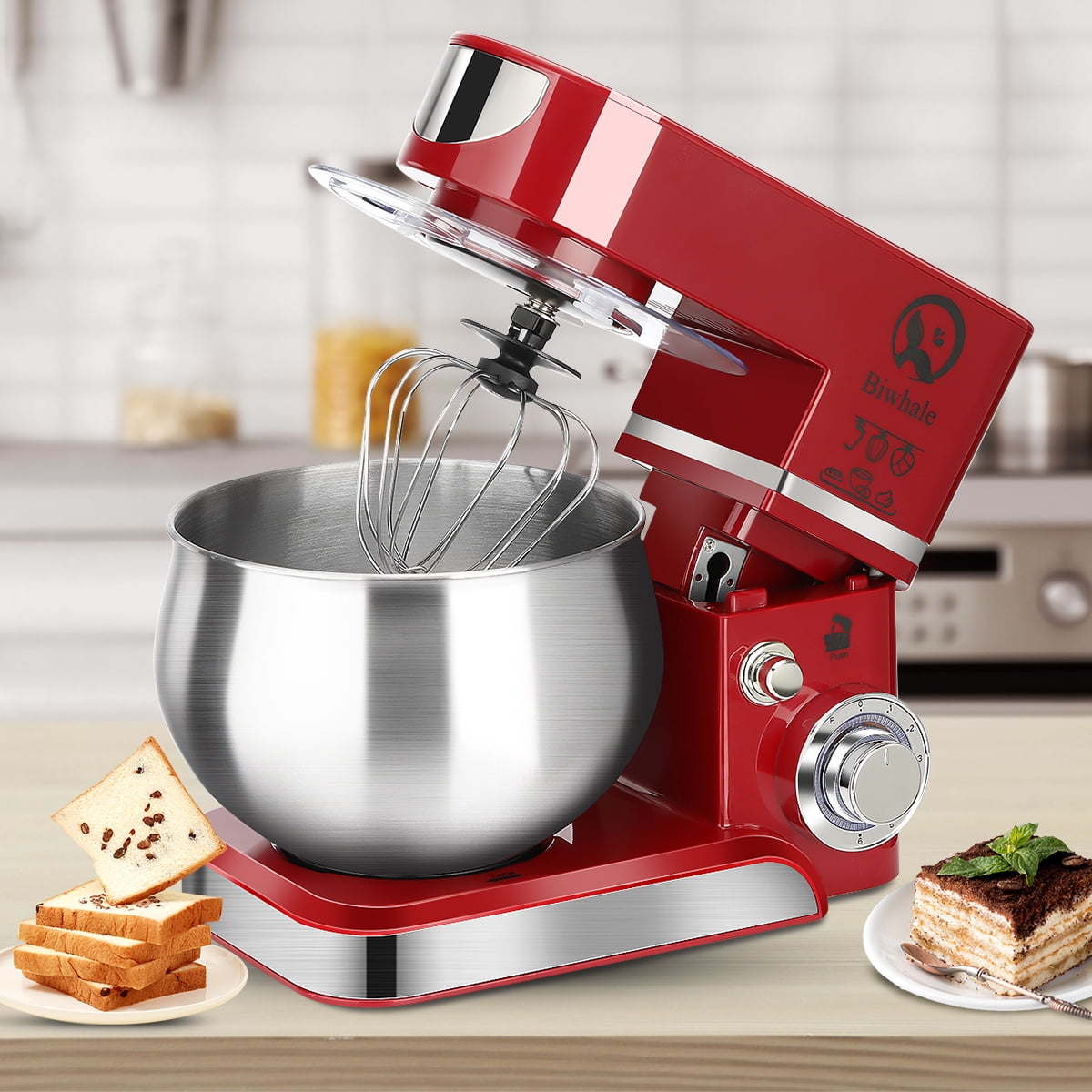 Oyajia Stand Mixer for Home , 5.2 Qt,600W/110V Electric Kitchen Mixer ...