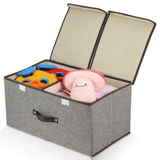 Oyajia Toy Box Chest, Collapsible Sturdy Storage Bins with Lid, Large ...