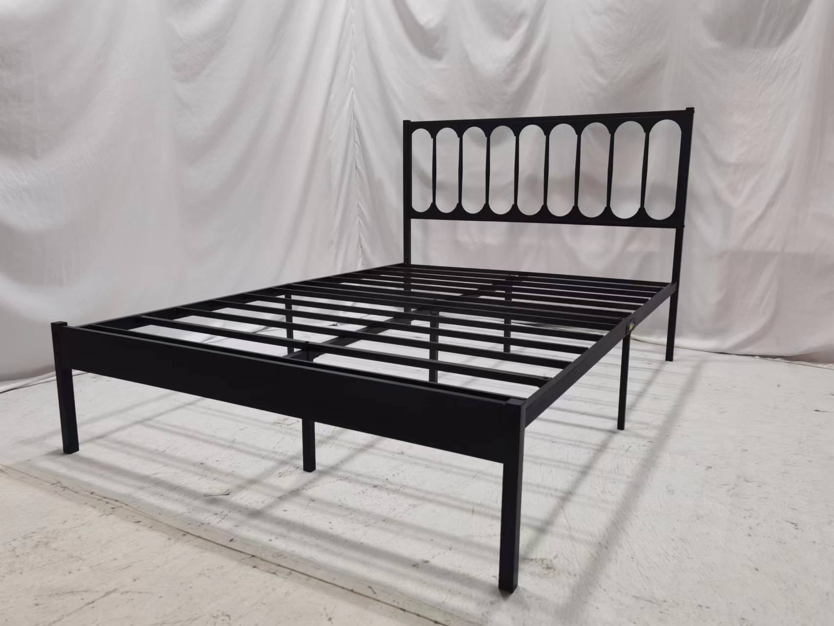 Oyang Full Bed Frame with Headboard, 14 inch Heavy Duty Metal Platform ...