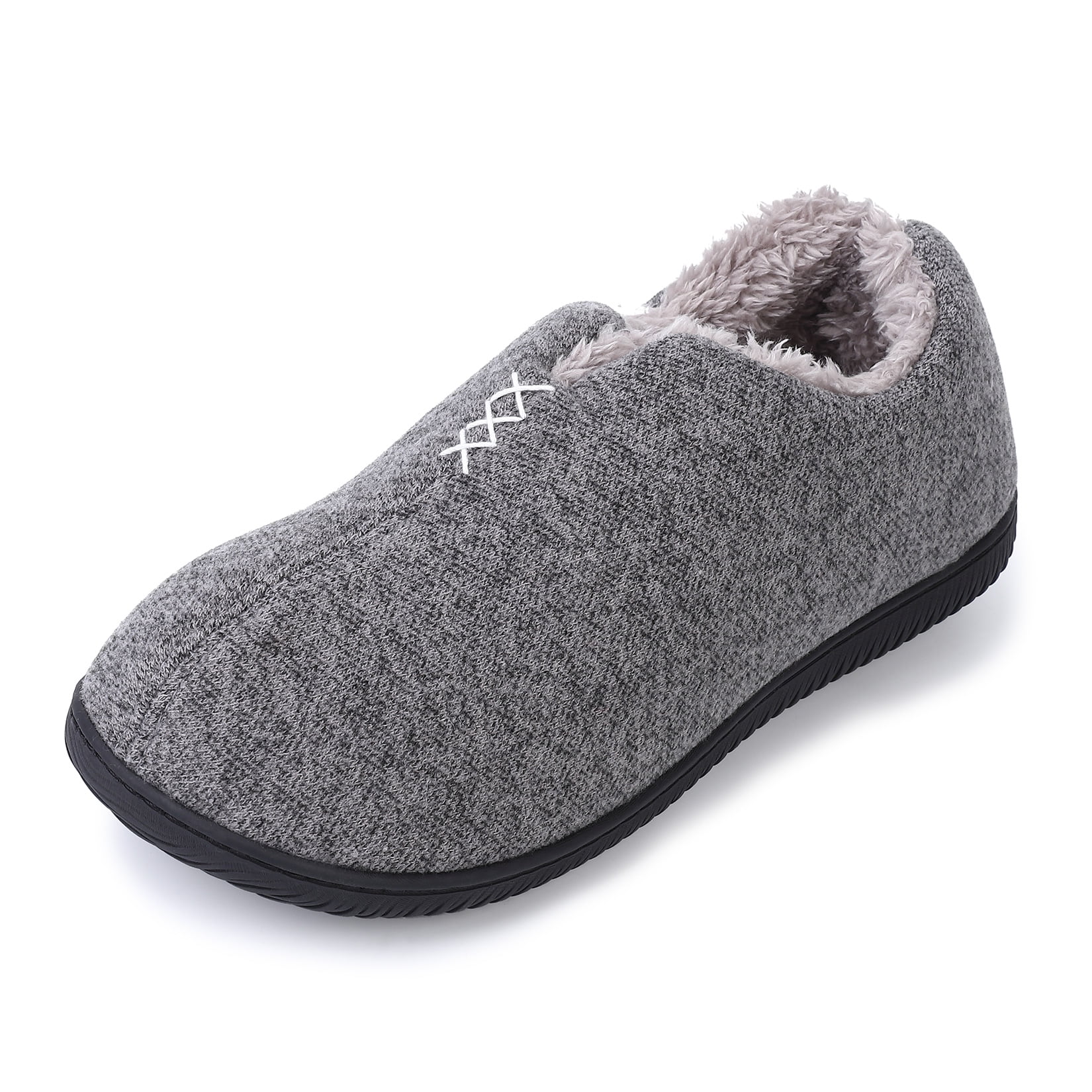 Oyang Men's Slippers, Cozy Knit Memory Foam Slipper, Mens Moccasin ...