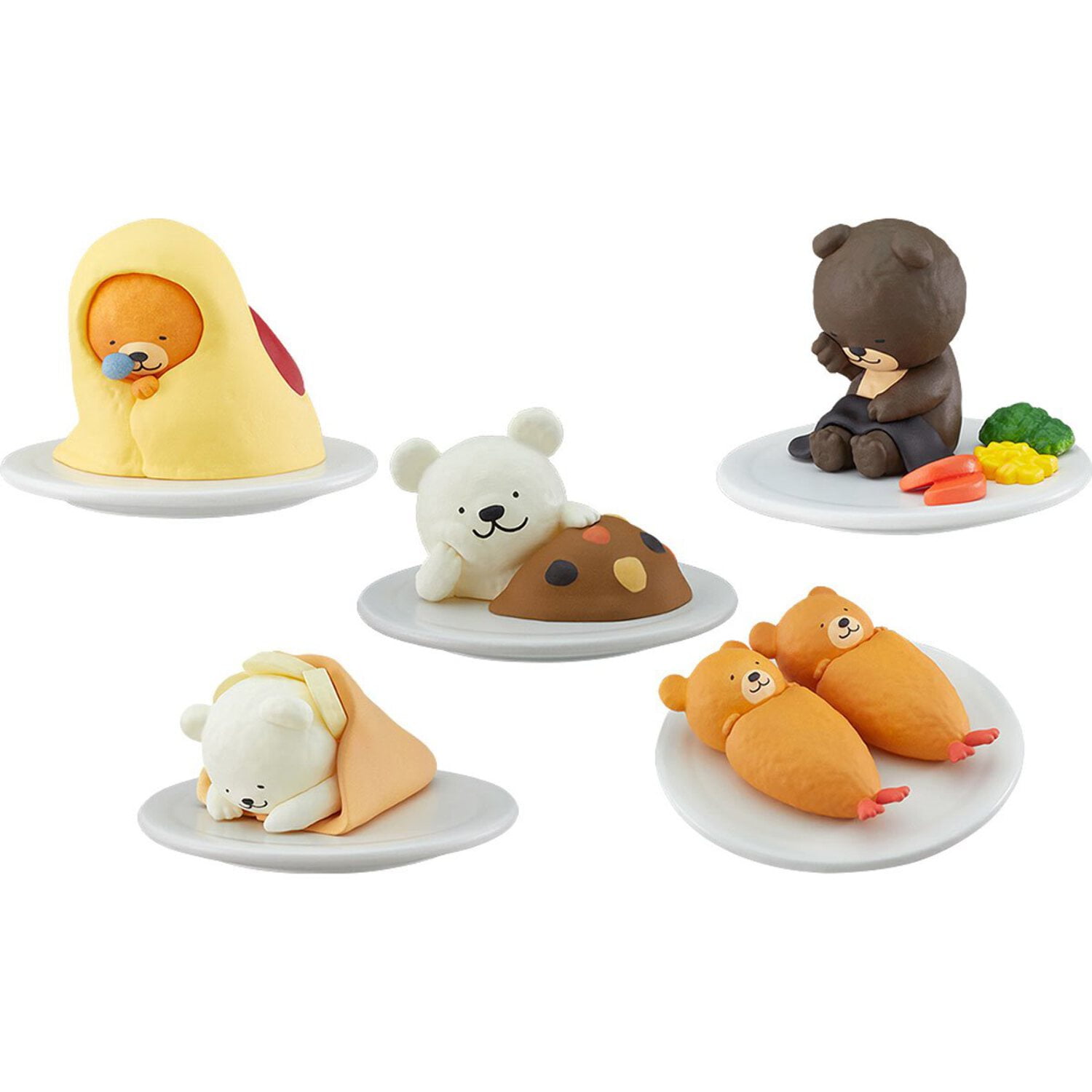 Oyasumi Restaurant Mascots Boxed Set of 6 Mini-Figures - Walmart.com