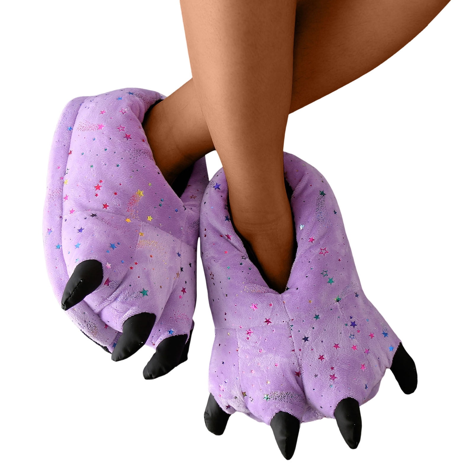 Oyedens Animal Paw Slippers for Women Men Funny Claw House Shoes Adult ...