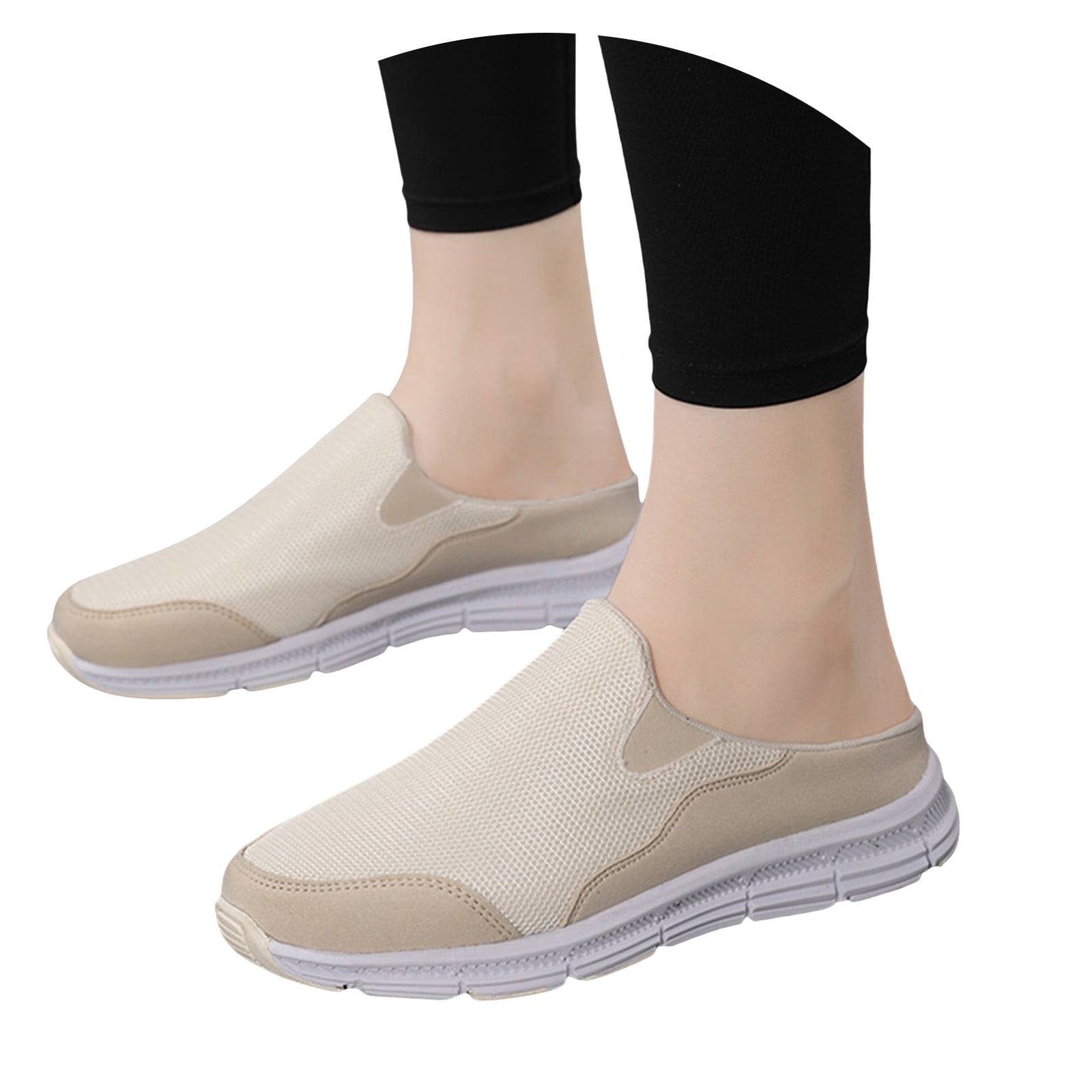 Oyedens Athletic Mules Sandals Shoes for Women Breathable Tennis ...