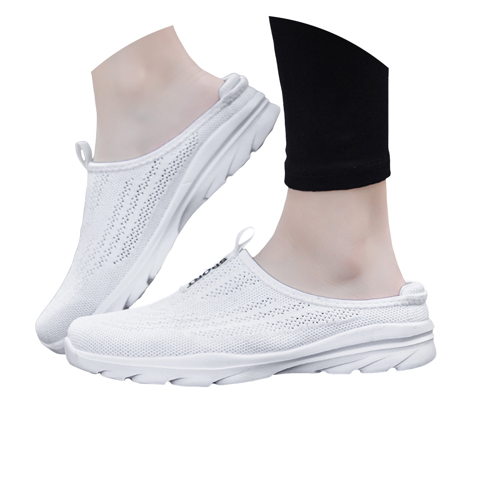 Oyedens Athletic Shoes Slip On Mules Sandals for Women with Cushion ...
