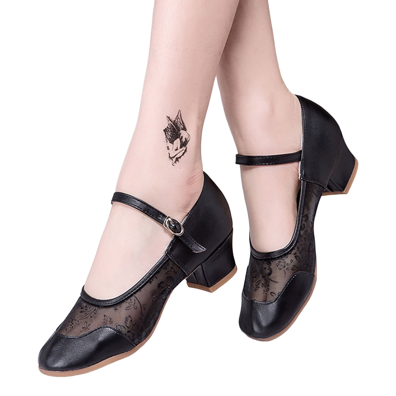 Oyedens Dance Shoes Dress High Heels for Women Ladies Silver Gold Mesh ...