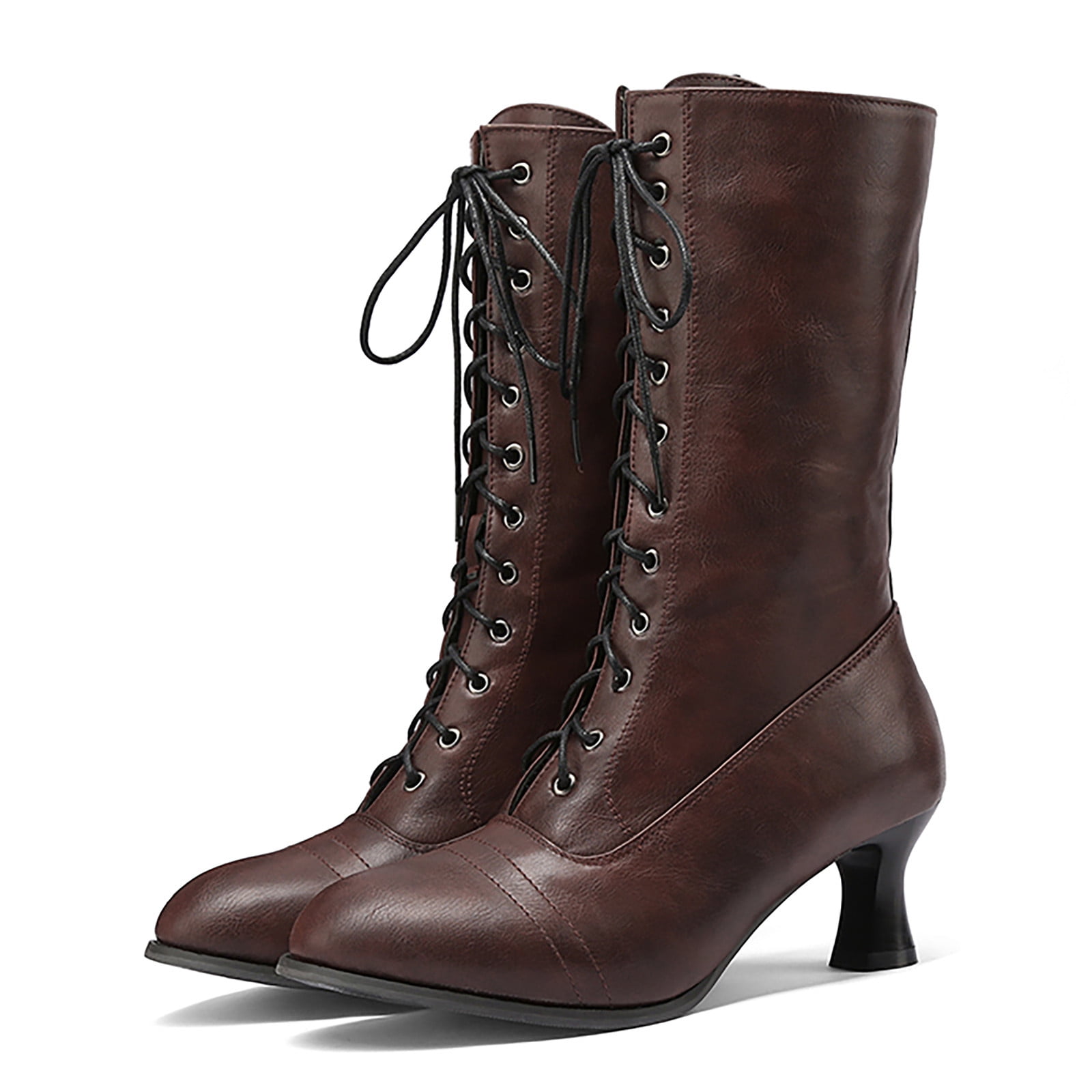 Elegant Mid Calf Combat Boots Pictures