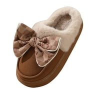 VONMAY Women's Fuzzy Slippers Booties Indoor Outdoor House Shoes ...