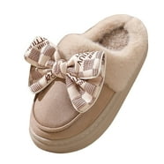 VONMAY Women's Fuzzy Slippers Booties Indoor Outdoor House Shoes ...