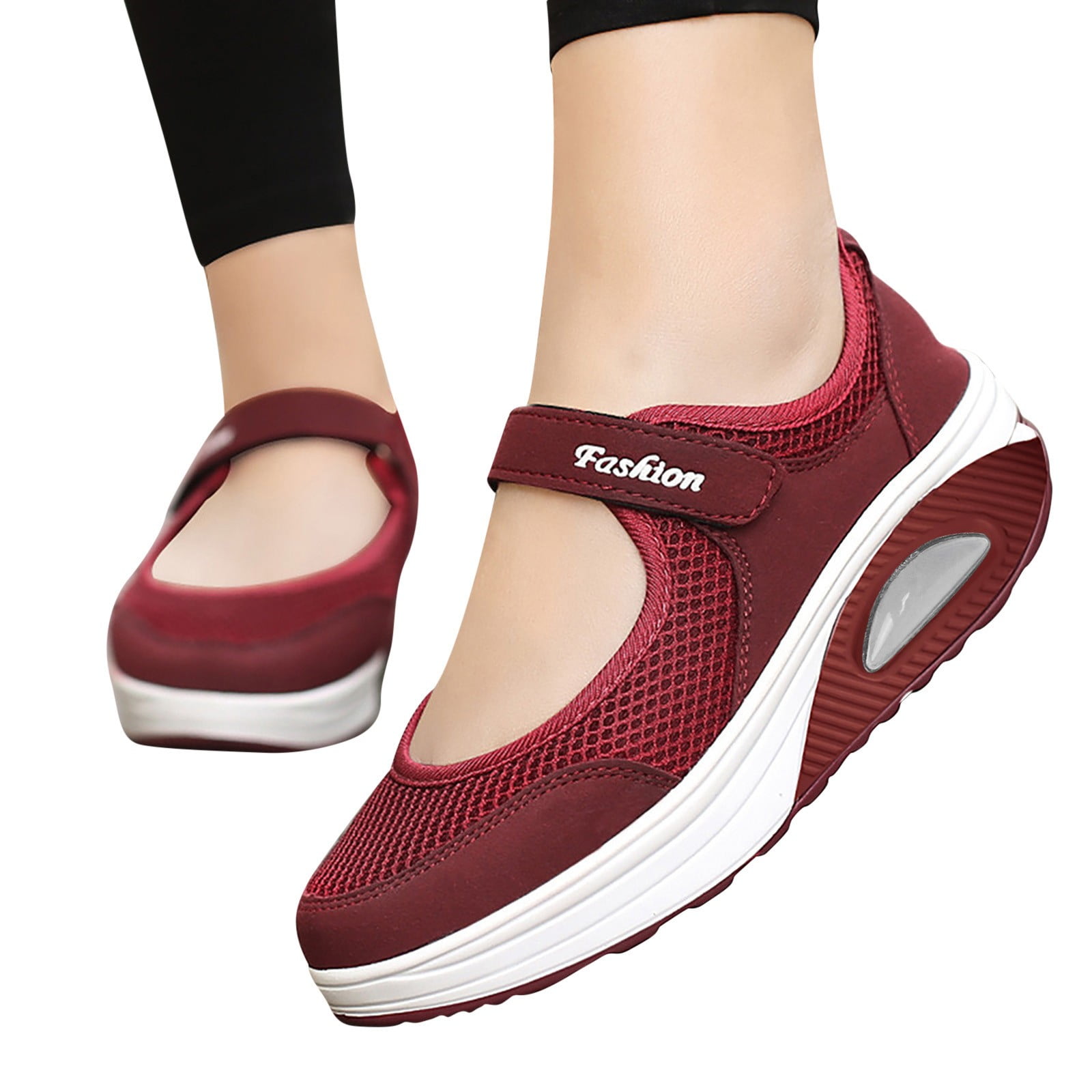 Oyedens Platform Orthopedic Walking Shoes for Women Comfort Mesh Golf ...