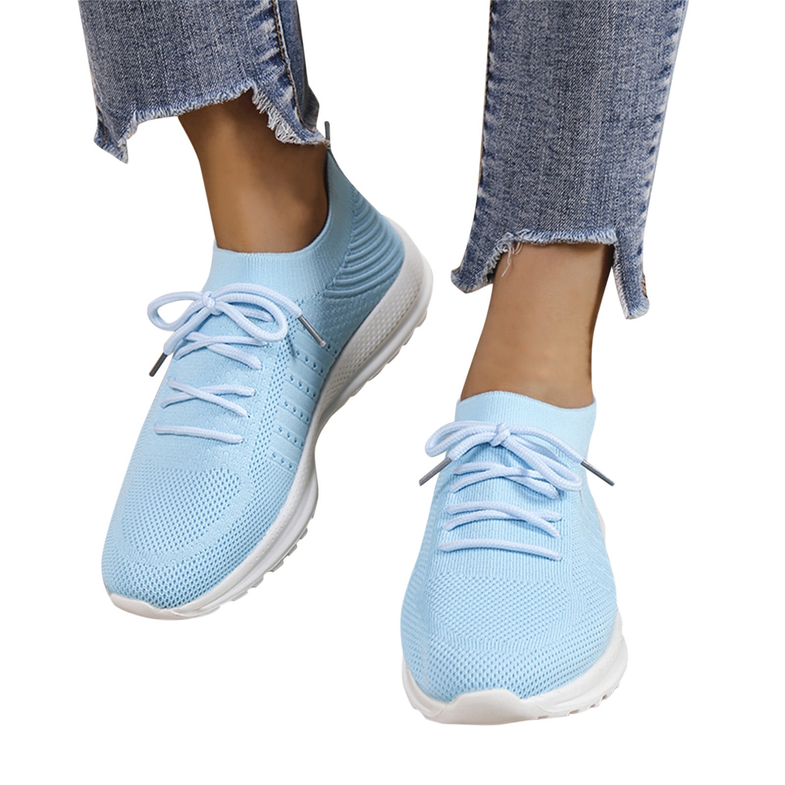 Oyedens Running Tennis Sneakers for Women Athletic Flats Hiking Cross ...