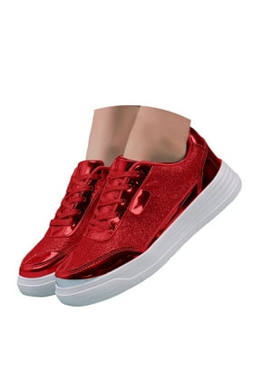 Womens Red Sparkly Shoes