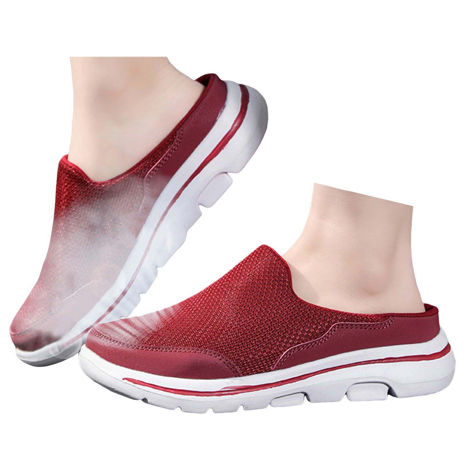 Oyedens Slip on Tennis Shoes for Women Men Mesh Wide Width Comfortable ...