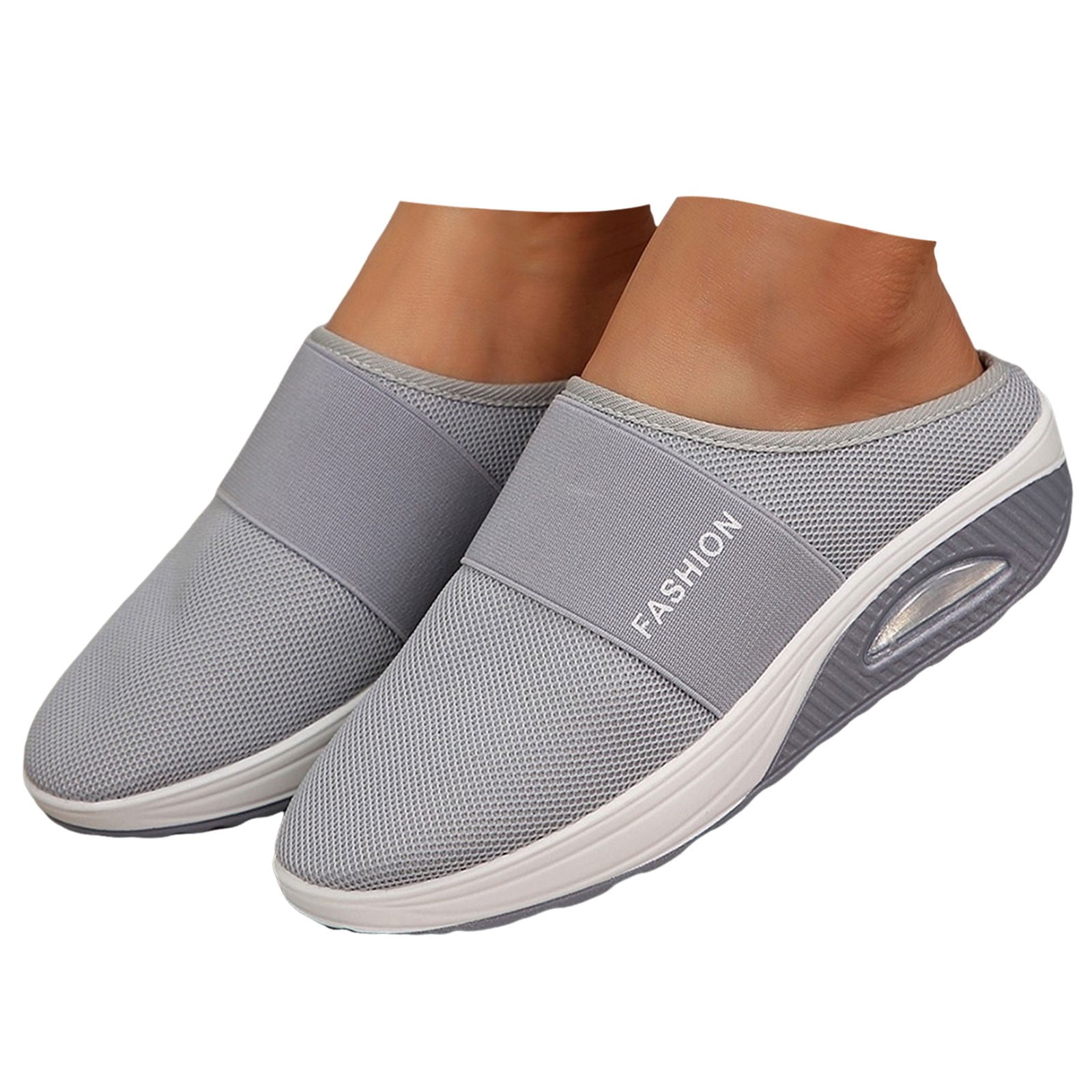 Oyedens Walking Shoes Slides Mules Sandals for Women Breathable Mesh ...