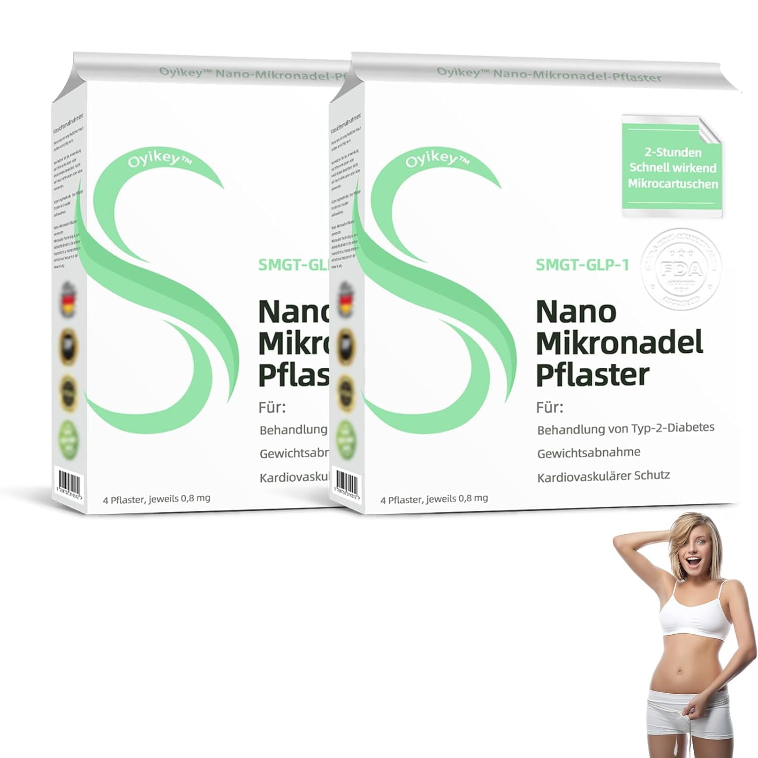 Oyikey SMGT-GLP-1 Nano Micro Needle Plaster, Natural Microneedle ...