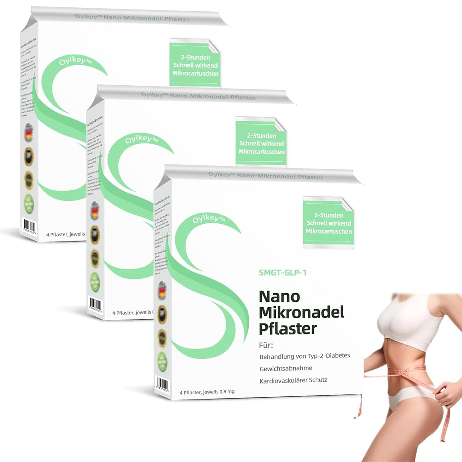 Oyikey SMGT-GLP-1 Nano Micro Needle Plaster, Natural Oyikey Plaster for ...